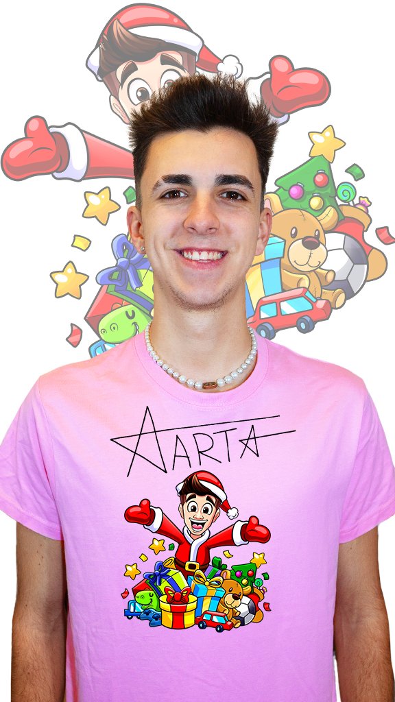 Camiseta Firmada - Arta Papa Noel – Tienda Arta Game