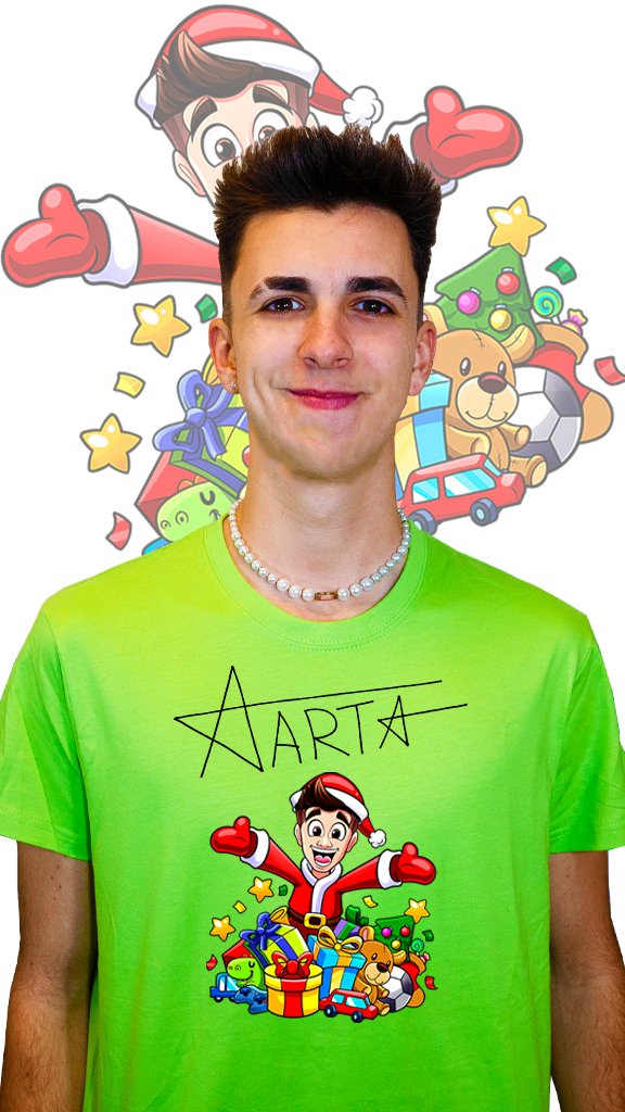 Camiseta Firmada - Arta Papa Noel – Tienda Arta Game