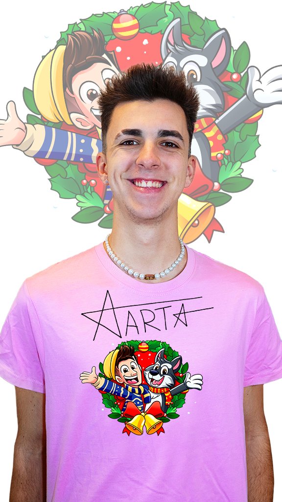 Camiseta Firmada - Arta y Max Navidad – Tienda Arta Game