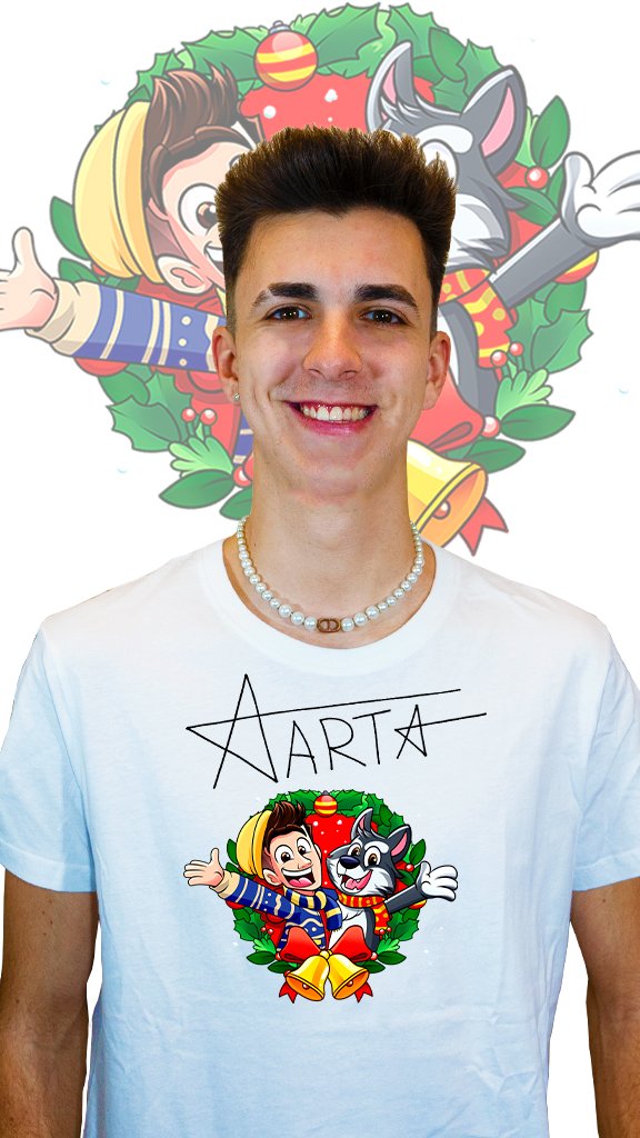 Camiseta Firmada - Arta y Max Navidad – Tienda Arta Game