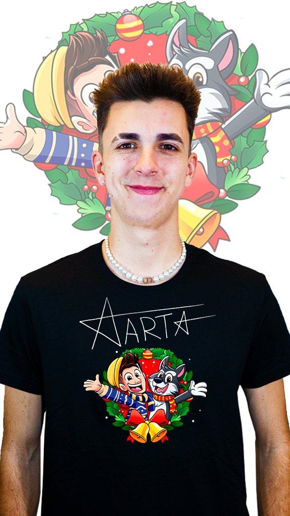 Camiseta Firmada - Arta y Max Navidad – Tienda Arta Game